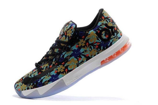Mens Shoes Nike Zoom Kevin Durant VI 6 Ext "Floral" New Arrivals in Black and Muticolor picture